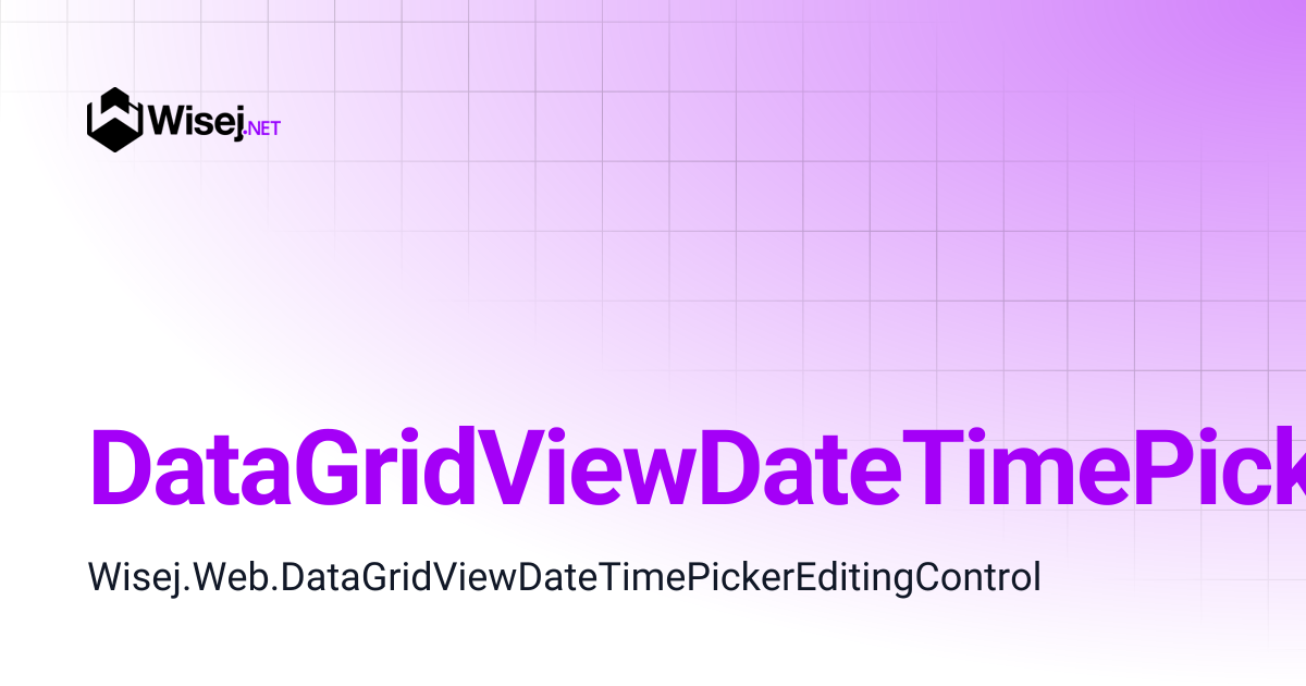 DataGridViewDateTimePickerEditingControl | Wisej.NET API