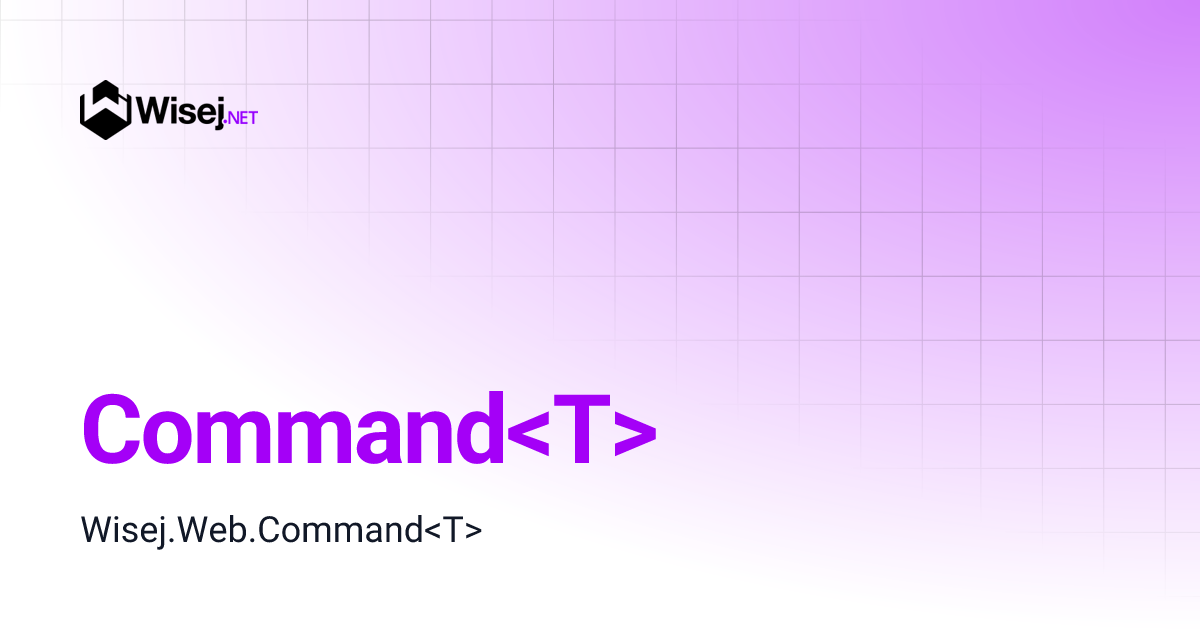 Command | Wisej.NET API