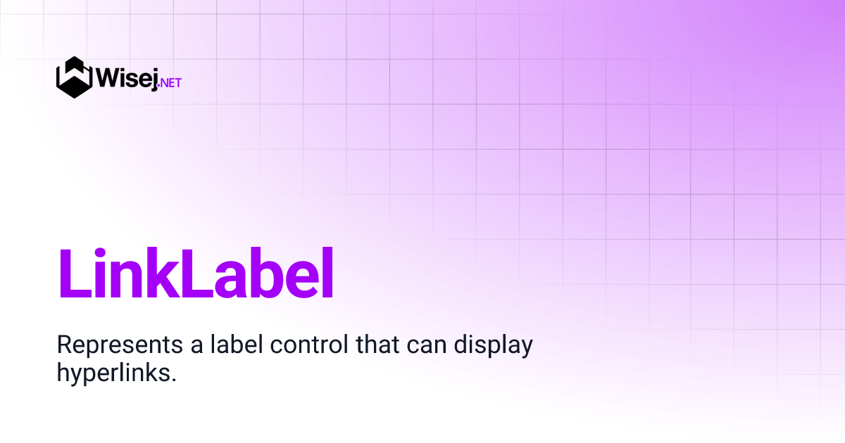 LinkLabel | Wisej.NET