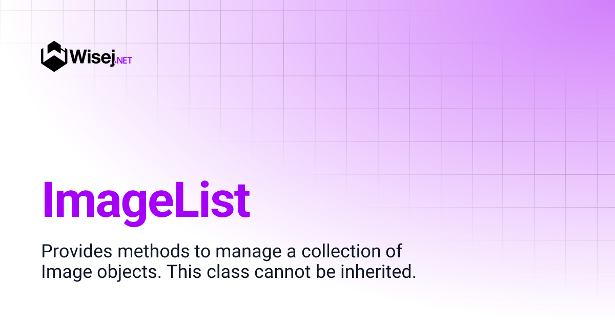 ImageList | Wisej.NET