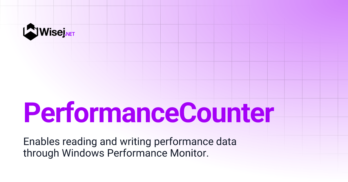PerformanceCounter | Wisej.NET