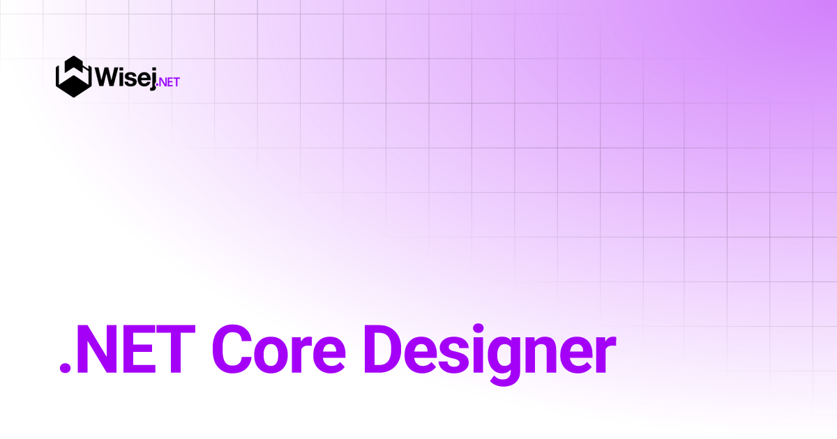 .NET Core Designer | Wisej.NET